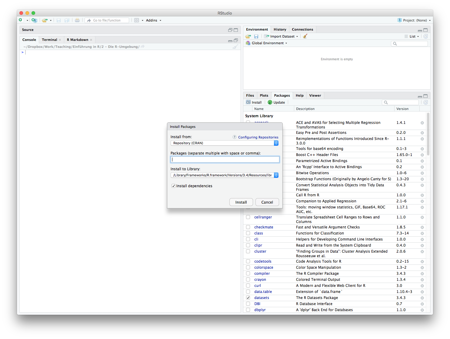 2 – Die R-Umgebung